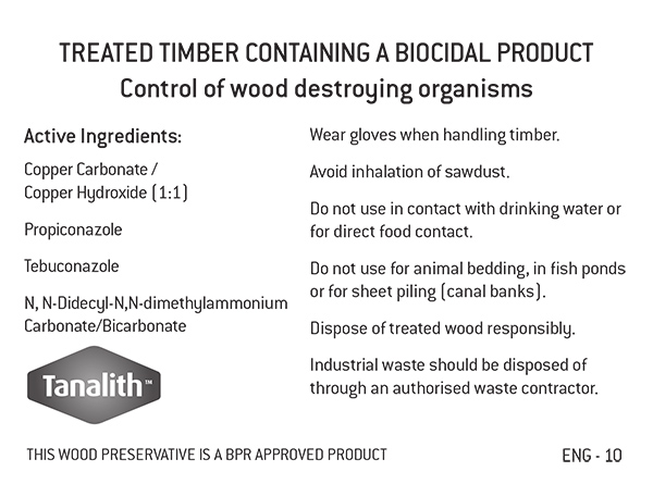 Timber Treatments | TANALITH | Vacsol | GE Robinson Timber Supplies
